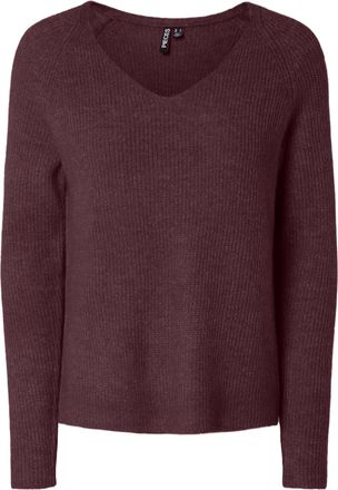 Pieces Pcellen Ls V-Neck Knit Noos Bc