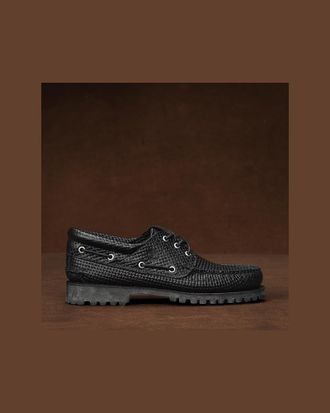 Timberland Handgen&auml;hter Timberland Authentic 3-Eye Lug Bootsschuh f&uuml;r Herren in Schwarz, Herren, Schwarz, Gr&ouml;&szlig;e