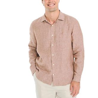 Nautica Chemise en Lin pour Homme, Coquille de, L
