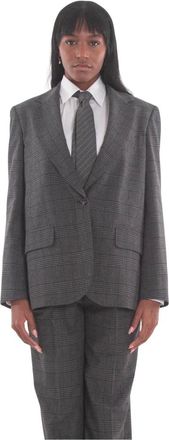 Aniye By Femme, Vestes, Gris, Taille: 38 FR Daliah Check Over Blazer