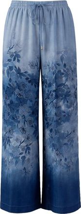 Ermanno Scervino Femme, Pantalons, Bleu, Taille: 38 FR Pantalon ample