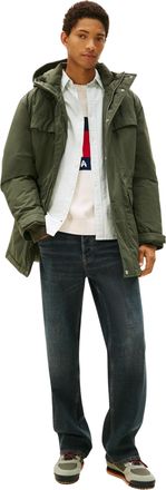 Tommy Jeans Herren Parka City Ready mit Kapuze, Gr&uuml;n (Pewter Green), L