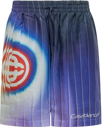 Casablanca Homme, Maillots de bain, Multicolore, Taille: S Shockwave Silk Shorts