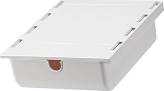 Generic 2 -kg -Ladekapazität Unter Tischschublade, Versteckter Desk -Organizer Hintergrund, Speichert den Desktop -Speicherplatz (Elegantes Weiß)