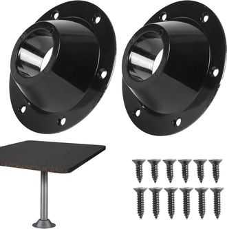 Generic Tischhalterung, 2-teilig Solide Aluminium Fu&szlig;st&auml;nder | Tischfu&szlig; f&uuml;r Boot | F&uuml;r Van Anh&auml;nger