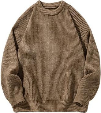 Generic Pull Sweater Col V pour Hommes en Maille Uni paisseur Moyenne Doux Classique Moderne Chaud Transition Automne Hiver Qualit&eacute; Sup&eacute;rieure R&eacute;sistant Grand