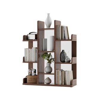 Generic Eck-B&uuml;cherregal aus Massivholz, bodenstehendes B&uuml;cherregal, B&uuml;cheraufbewahrung und Pr&auml;sentationsregal, geeignet for die Aufbewahrung von B&uuml;chern und Z