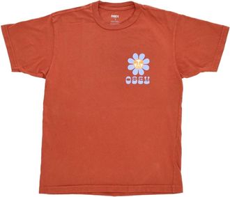 Obey Terra Cotta Herren Rundhals T-Shirt - - Tops - Herren - Orange - XL