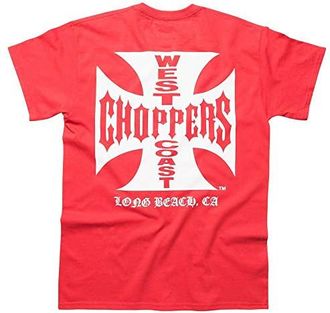West Coast Choppers OG ATX T-shirt pour homme, Impression rouge/blanc, XXL