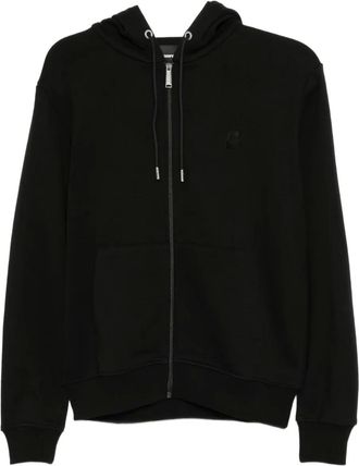 Karl Lagerfeld Kameo zip up hoodie - Schwarz