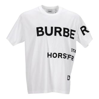 Burberry Homme, Tops, Blanc, Taille: L Harlford T-shirt