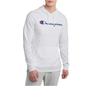 Champion Midweight, Soft and Comfortable T-Shirt Hoodie for Men Jacket, Blanc, M Homme