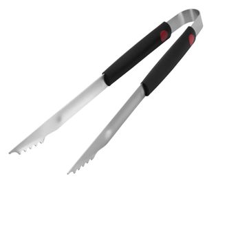 Westmark Grill-/Bratenzange, Länge: 40 cm, Rostfreier Edelstahl/Kunststoff, Farbe: Silber/Schwarz/Rot, 15052280, 40 x 6 x 3 cm