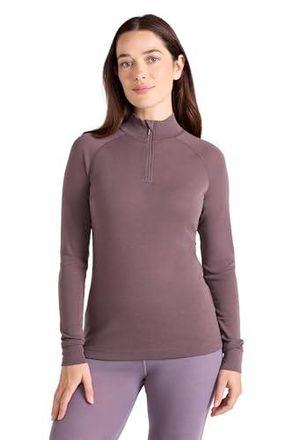 Mountain Warehouse Haut à manches longues et col en V en laine mérinos pour femme, marron, 40