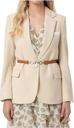 Fracomina Femme, Vestes, Beige, Taille: 42 FR Giacca