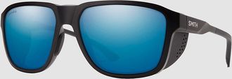 Smith Embark Matte Black Sonnenbrille cp polarized blue mirror