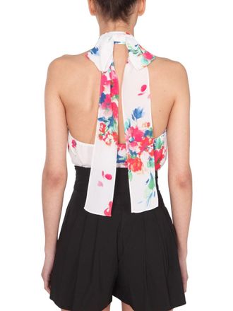 Moschino American Neck Bow Shirt - Multicolor