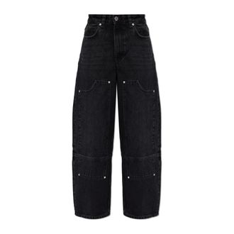 Ganni Cargo Jeans - - Jeans - Damen - Schwarzk - W27 L33