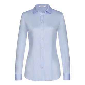 Soluzione - Camiceria Ticino Bluse 760-269 - - Blouses & Shirts - Damen - Blau - S