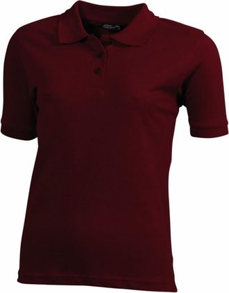James & Nicholson Damen Poloshirt Ladies Polo, Gr. Medium, Rot (rot wine)