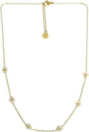 Les Cleias Suzanne Modeschmuck-Halskette aus Edelstahl, Einheitsgröße, Edelstahl, Kein Edelstein