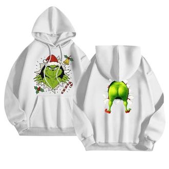 Generic Le Grinch Sweat A Capuche Femme Noel Christmas The De Pyjama Adulte Noël Hiver Polaire Vêtements Moche Sweet Pull Oversize Pilou Pulls Chaud 2025 Vete