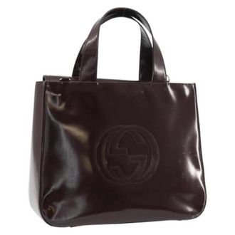Gucci Sac &agrave; main en toile enduite Pre-owned - Femme - Pre-owned - Brun - Taille: ONE Size