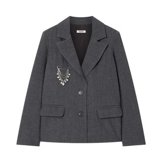 Liu Jo Femme, Vestes, Gris, Taille: 42 FR Blazers