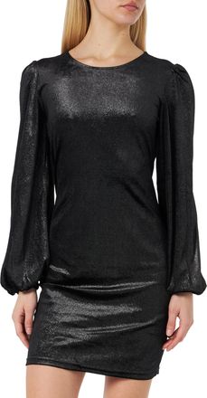 Faina Womens Mini Langarmkleid Dress, Schwarz, S