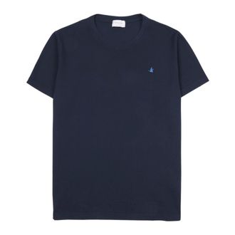 Brooksfield Homme, Tops, Bleu, Taille: 2XL T-shirt en coton l&eacute;ger Piqu&egrave;