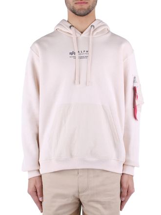 Alpha Industries Herren Nylon Pocket Hoody Kapuzensweat Kapuzenpullover, Jet Stream White, XS