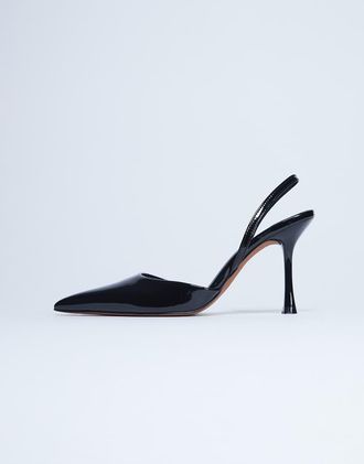 Topshop Angel - Pumps in schwarzer Lackoptik