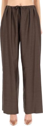 Loulou Studio Femme, Pantalons, Brun, Taille: 42 FR Cove Pantalons