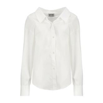 Moschino Wei&szlig;e Baumwollbluse f&uuml;r Frauen - - Blouses & Shirts - Damen - Wei&szlig; - L
