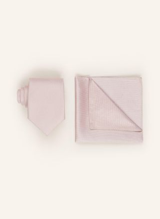Paul Paul Set: Krawatte Und Einstecktuch rosa