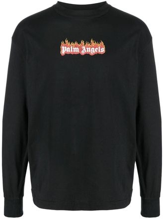 Palm Angels t-shirt &agrave; logo imprim&eacute; - Noir