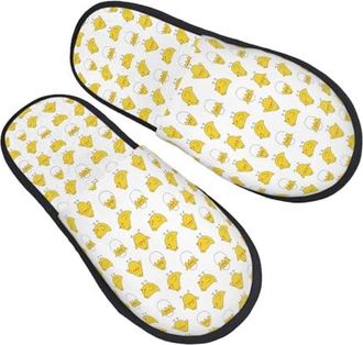 Generic Pantoufles DH&ocirc;tel Poussins De P&acirc;ques Mignons Unisexe Fourrure Pantoufles Antid&eacute;rapant Hiver Chausson Pour Femmes Invit&eacute; Camping M