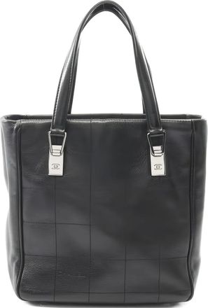 Chanel sac cabas Chocolate Bar matelassé (2003-2004) - Noir