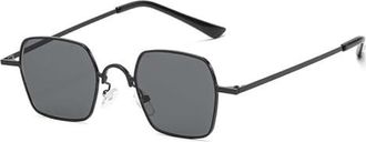 Generic Lunettes De Soleil Tendance &Agrave; Monture Fine En M&eacute;tal, Id&eacute;ales For Les Photos En Ext&eacute;rieur, For Hommes Et Femmes.(Black)