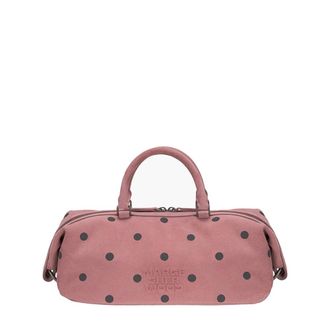 Marge Sherwood Femme, Sacs, Rose, Taille: ONE Size Peanuts Dumpling Suede Leather Ew Piping Bag