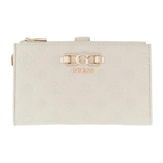Guess Femme, Accessoires, Gris, Taille: ONE Size Anise Double-Zip Wallet