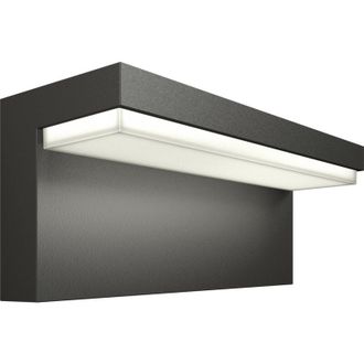 Philips LED Au&szlig;enwandleuchte Bustan anthrazit warmwei&szlig; Wandleuchte