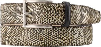 Lindenmann Herren G&uuml;rtel beige Leder