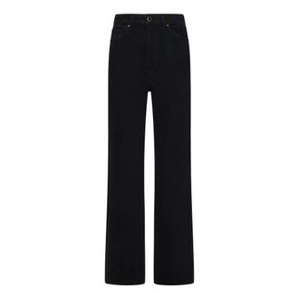 Khaite Femme, Jeans, Noir, Taille: W28 Jean noir taille haute et &eacute;vas&eacute;