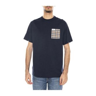 Aquascutum Active Solid Pocket T-Shirt - - Tops - Herren - Blau - S