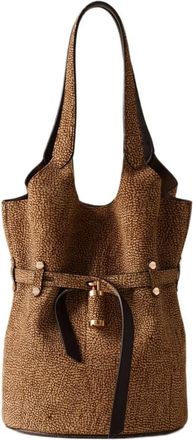 Borbonese Femme, Sacs, Beige, Taille: ONE Size Sac Seau