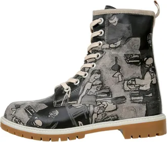 Dogo Schn&uuml;rstiefel DOGO Boots - Supper BlackWhite