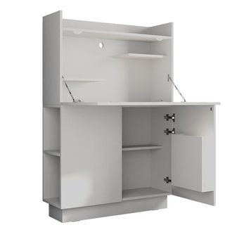 Vicco Secrétaire Bureau Alena, Blanc, 85 x 27 cm
