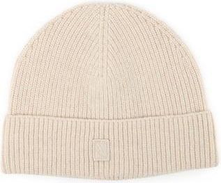 Aigle Bonnet &agrave; revers uni en laine m&eacute;lang&eacute;e