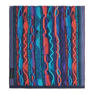 Carlo Colucci Mehrfarbiger Strickschal - - Accessories - Herren - Blau - ONE SIZE